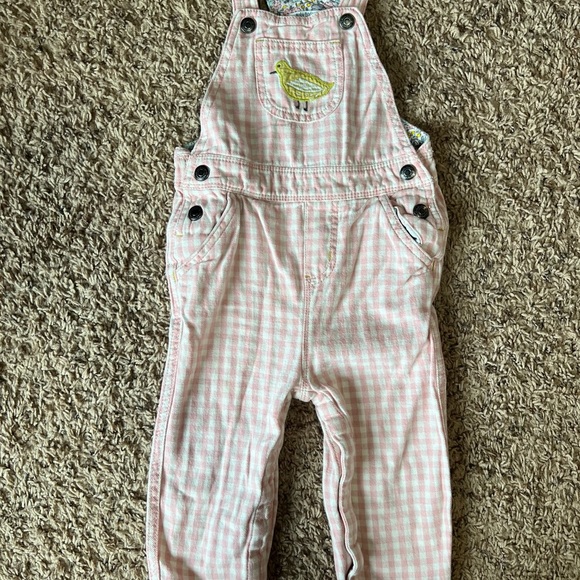 Baby Boden | Bottoms | Baby Boden Easter Pink Checkered Overalls With ...